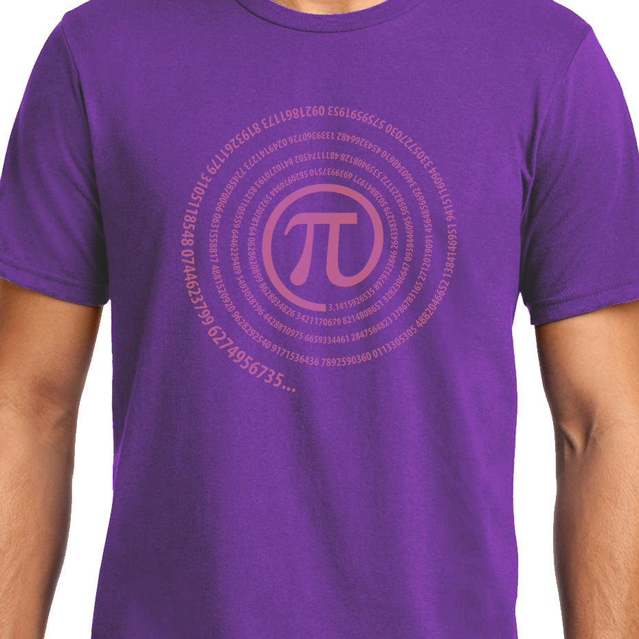 Pi Spiral ,Mathematics, Unisex Graphic T-Shirt - GeekDawn