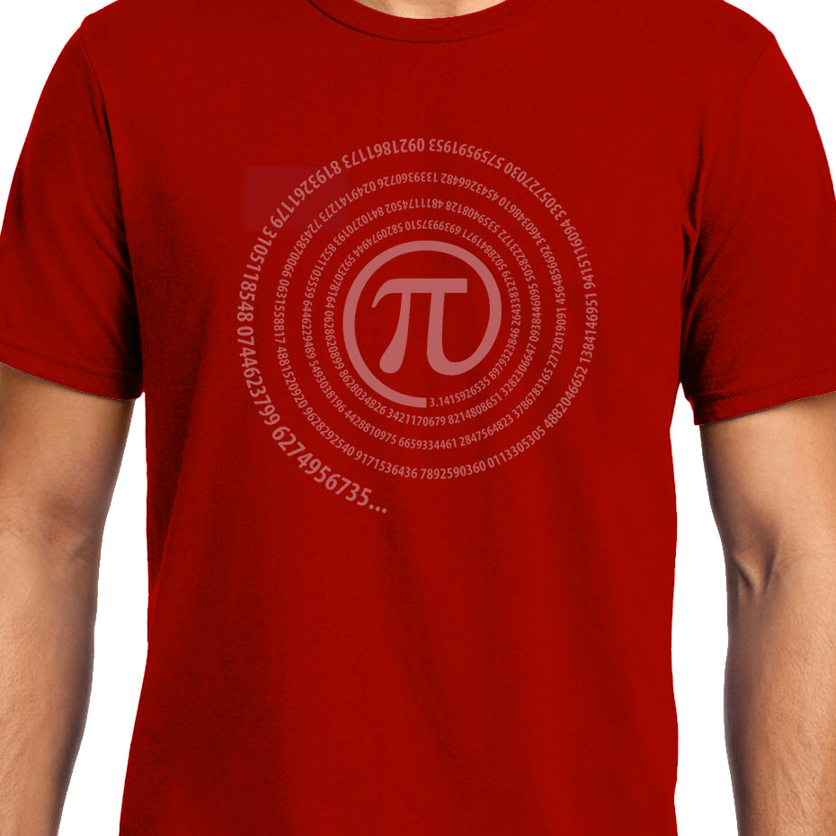 Pi Spiral ,Mathematics, Unisex Graphic T-Shirt - GeekDawn