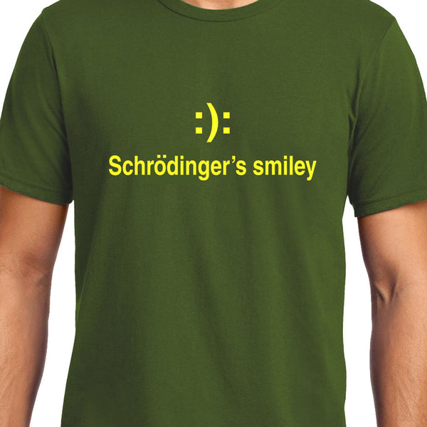 Schrodinger's smiley , Physics , Unisex Graphic T-Shirt - GeekDawn