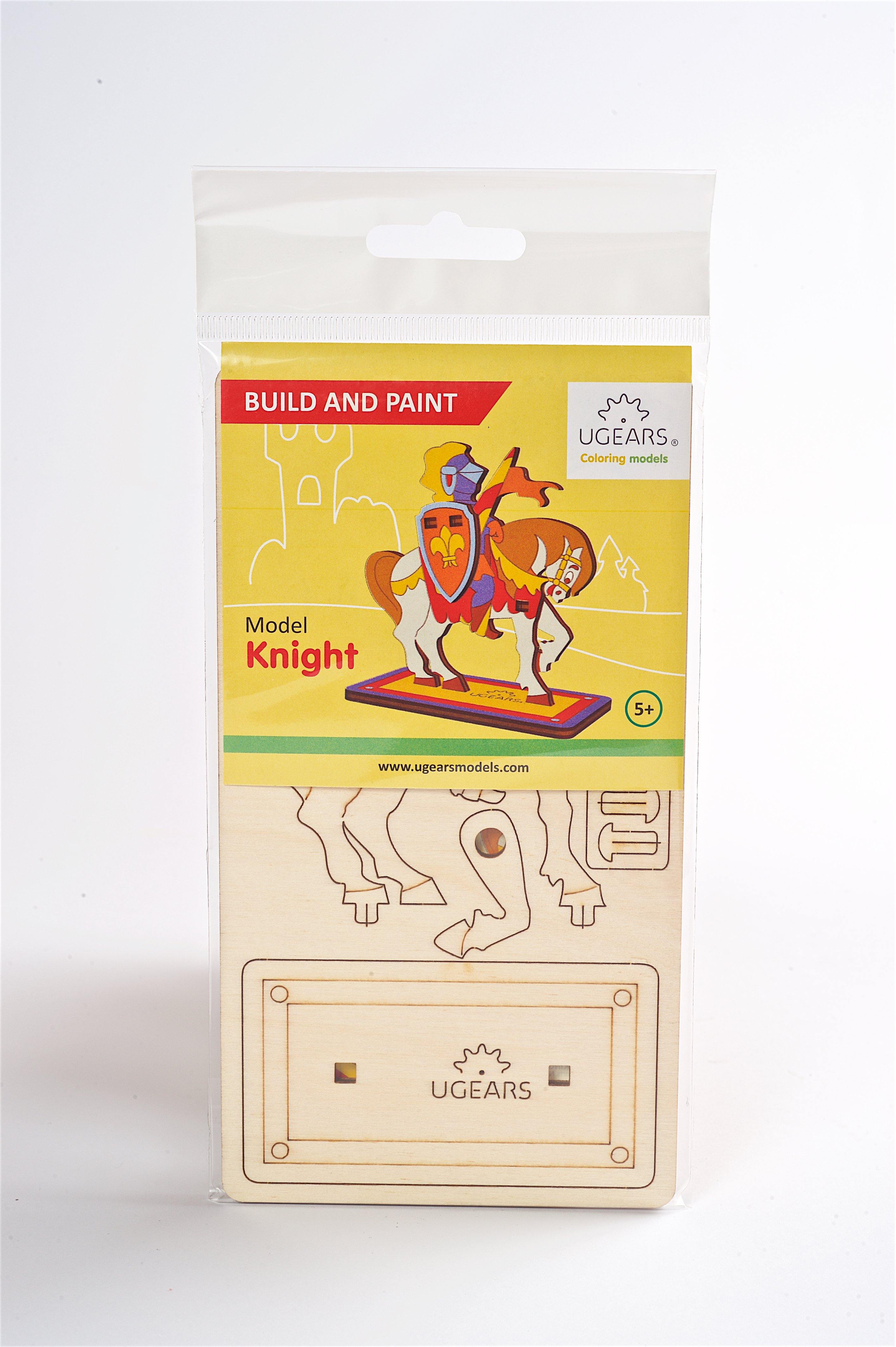 Ugears 4Kids Coloring Model "Knight Kit" I DIY Self-Assembly Coloring ...