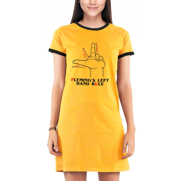 Flemings Left Hand rule , Physics , Women's Dress - GeekDawn